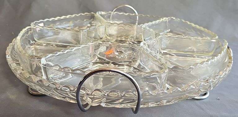Anchor Hocking Rotating Glass Relish Tray 14” - Metzger Property ...