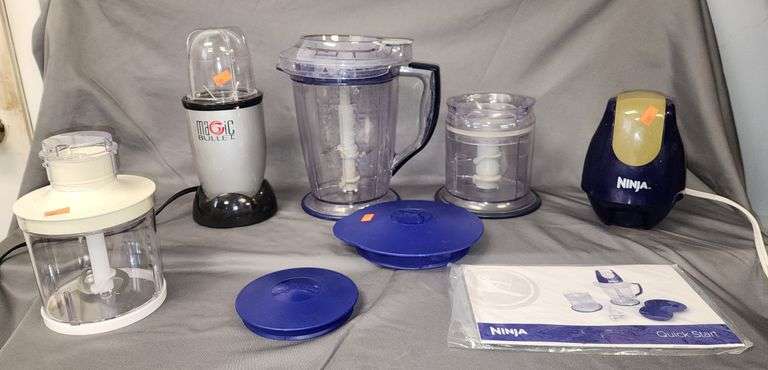 Ninja Food Processor & Magic Bullet Blender Model MB1001 9", 10" H ...