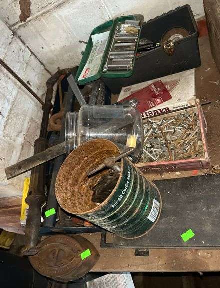 Sad Iron, Hardware, Ratchet, Tool Assortment - Metzger Property ...