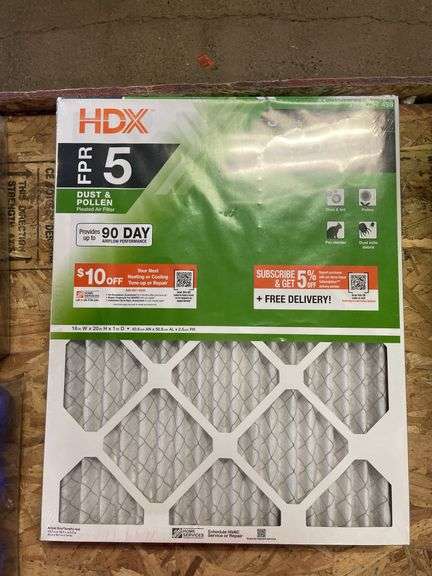 HDX FPR 5 16”x20”x1” Dust & Pollen Filters 3Pk - Metzger Property ...