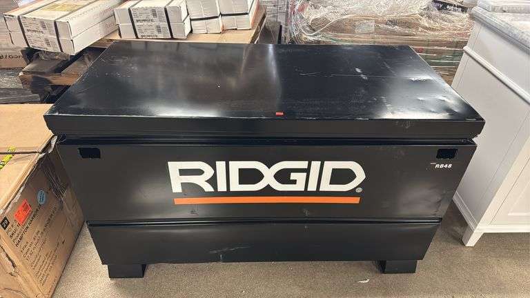 RIDGID 48 in. W x 24 in. D x 28.5 in. H Universal Storage Chest has ...