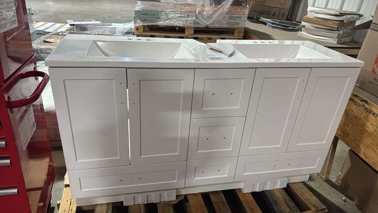 Vanity with cracked top 60”x36”x19” - Metzger Property Services, LLC