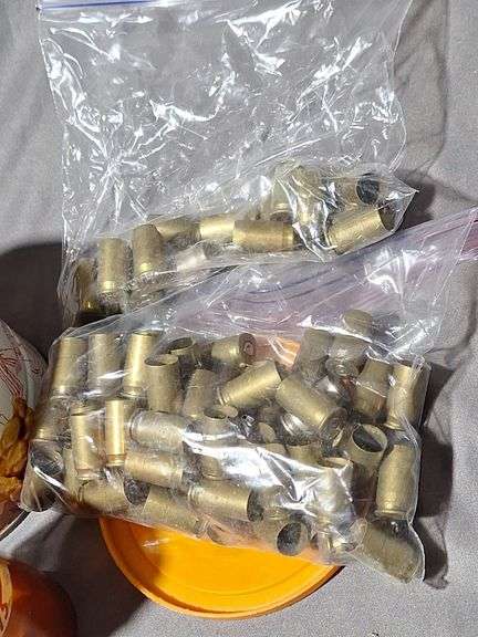 Solid lead large game hunting projectiles, empty casings, Hoppe’s ...