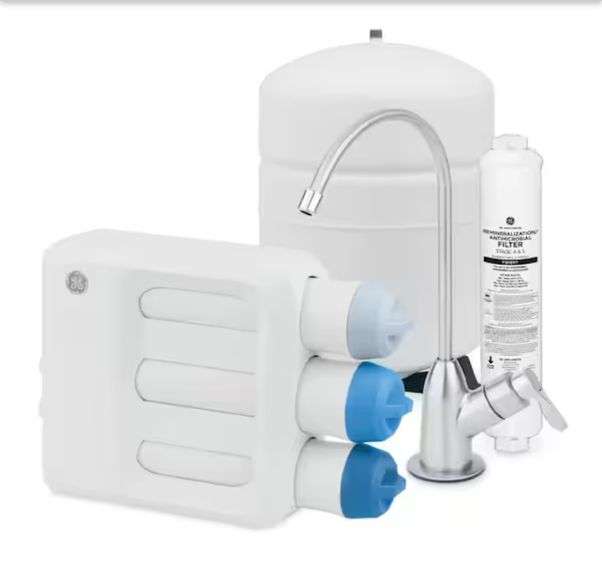 GE Under Sink 5 Stage Premium Reverse Osmosis Water Filtration System ...