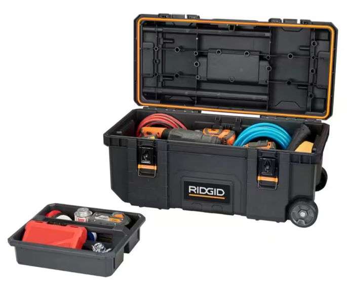 RIDGID Pro Gear System Gen 2.0 Mobile Job 28 in Durable Rolling Tool ...