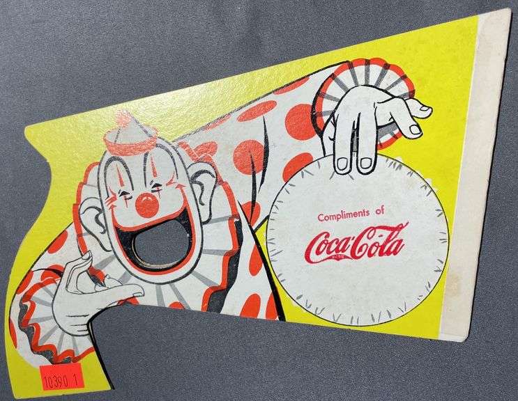 1950s Coca-Cola Clown Advertising Paper Toy Pop Gun - Metzger Property ...