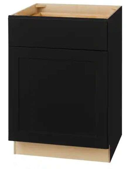 Hampton Bay Avondale 24 in. W x 24 in. D x 34.5 in. H Ready to Assemble Plywood Shaker Base ...