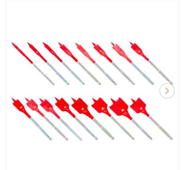 DIABLO Speed Demon High Speed Steel Spade Bit Set With Pouch (16-Piece ...
