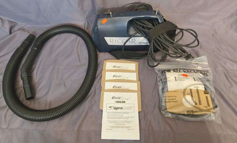 Riccar Supra Quik Canister Vacuum Cleaner Model: RSQ1 with Bags ...