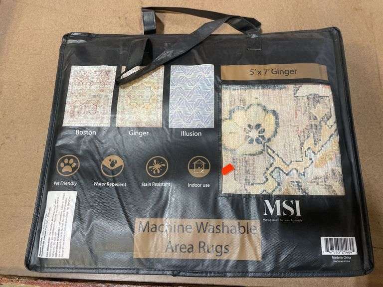 MSI 5’x7’ Machine Washable Area Rugs - Metzger Property Services, LLC