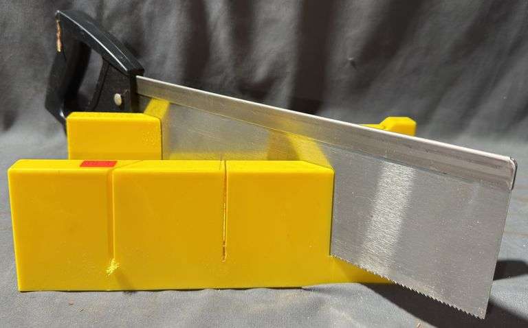Hand saw with plastic miter box - Metzger Property Services, LLC