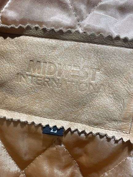 Midwest International Leather Jacket Size L & St. Johns Bay Waterproof ...