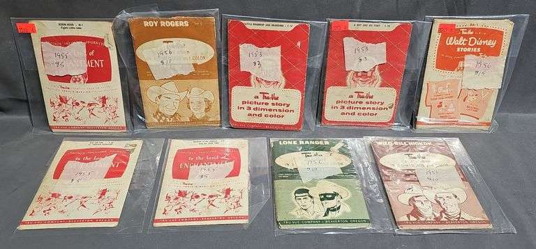 (7) Tru-Value Album View Finder Reels Inc. Roy Rogers, Walt-Disney ...