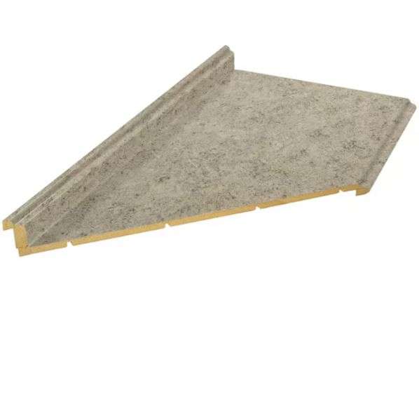 Hampton Bay 10 ft. Left Miter Laminate Countertop in Golden Ju Parana ...