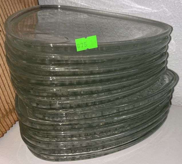 12 Glass triangle plates - Metzger Property Services, LLC
