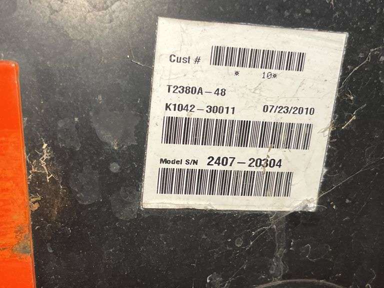 Kubota T2380 Riding Lawn Mower - Model S/N: 2407-20304 (unknown ...