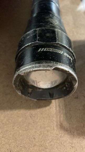 Husky 3000-Lumens Dual Power LED Rechargeable Tactical Focusing ...