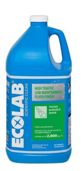 ECOLAB 1 Gal. High Traffic Low Maintenance Non Slip Floor Finish for ...