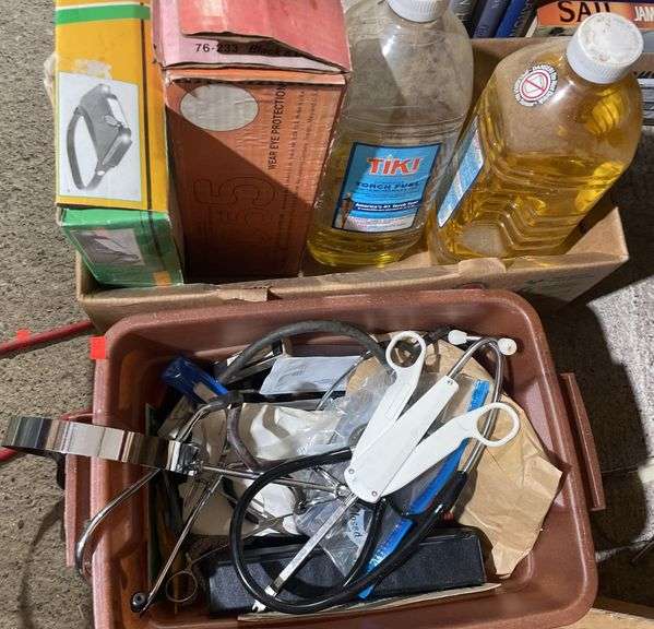 Tiki Torch Fuel, Auto Suture Surgiclip, stethoscope, Magnifier Head ...