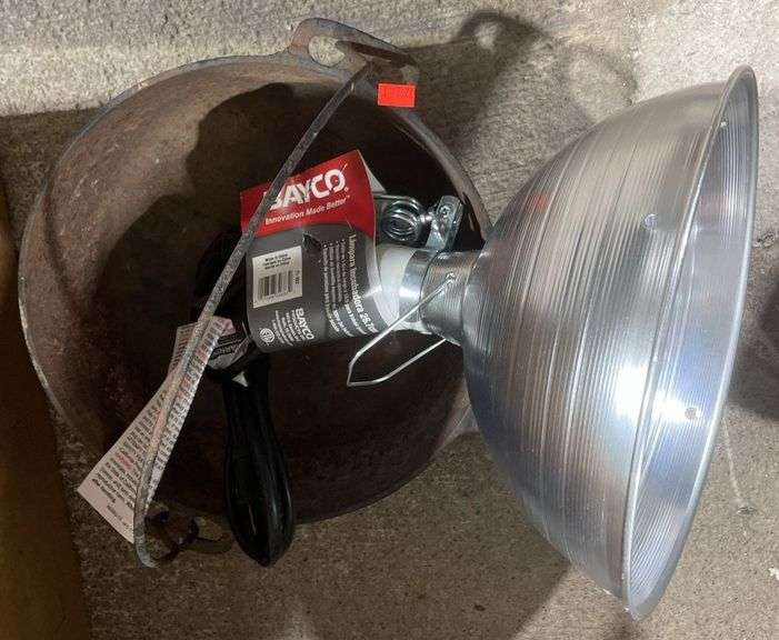 Bayco poultry heat lamp, metal bucket with handle 11” - Metzger ...