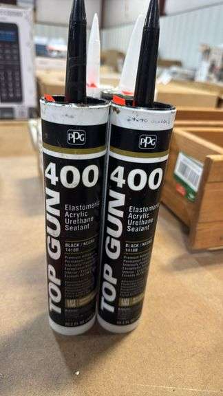 2- top gun 400 black sealant 10.1 fl oz - Metzger Property Services, LLC