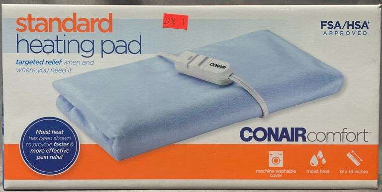 Conair Heating Pad (untested) 12" x 14" - Metzger Property Services, LLC