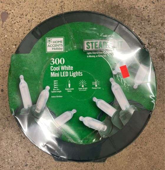 Home accents holiday 300 Cool white Mini LED Lights - Metzger Property ...