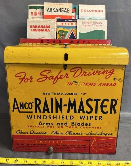 Anco Rain-Master Windshield Wiper Blades and Arms Display Cabinet New ...