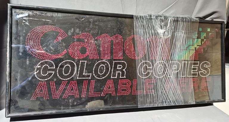 "Canon Color Copies Available Here Light Up Sign 37”x15.5” - Metzger ...