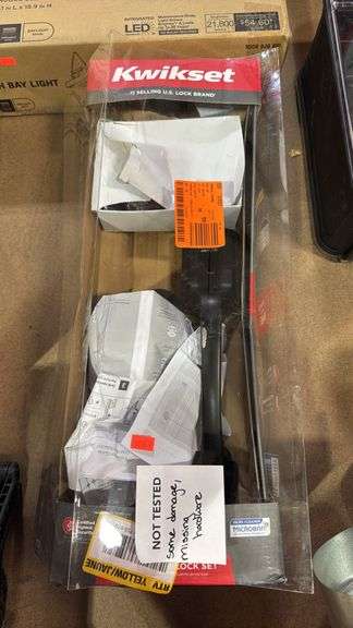 Kwikset Prague Matte Black Single Cylinder Entry Door Handleset with ...