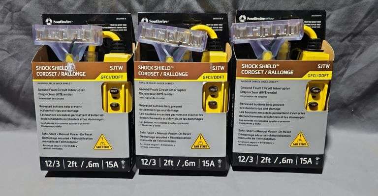 (3) Shock Shield GFCI Cord Set 2’ - Metzger Property Services, LLC