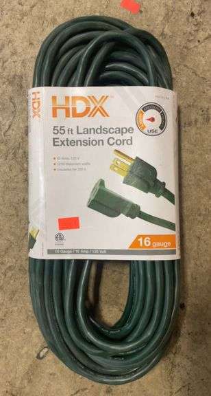 HDX 55’ Landscape Extension Cord 16Gauge - Metzger Property Services, LLC