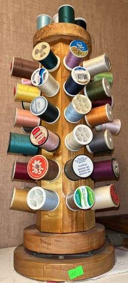 Thread spool holder w/ thread assortment 18" - Metzger Property ...