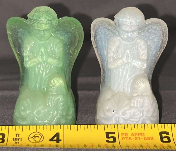 2 Boyd Crystal art glass “Little Angels” 2.5” - Metzger Property ...