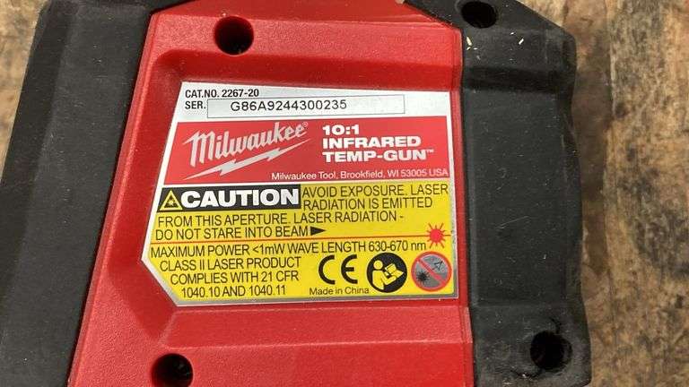 Milwaukee 10:1 Infrared Temp-Gun - Metzger Property Services, LLC