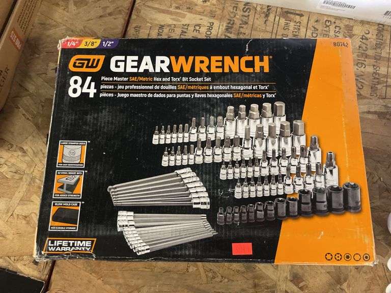 GEARWRENCH 1/4 in., 3/8 in., and 1/2 in. Drive SAE/Metric Master Hex ...