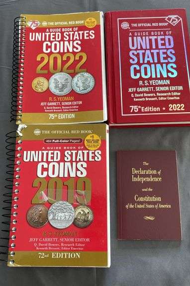 2022 A Guide Book of United States Coins 75th Edition, 2019 A Guide ...