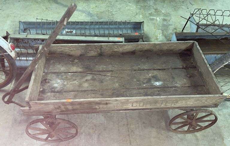 Primitive Wood Wagon 39” - Metzger Property Services, LLC
