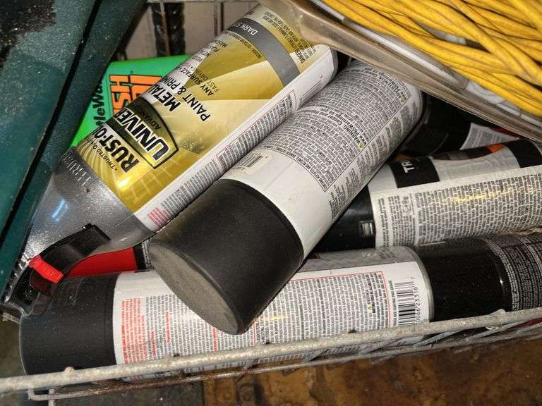 Spray paint, cable, extension cord, Wells Lamont gloves - size L ...