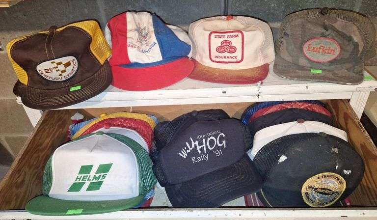 Hat assortment inc. 21st century genetics, state farm, lufkin, Moorman ...