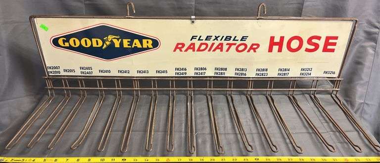 GoodYear Flexible Radiator Hose display rack wall mount 35x10 ...