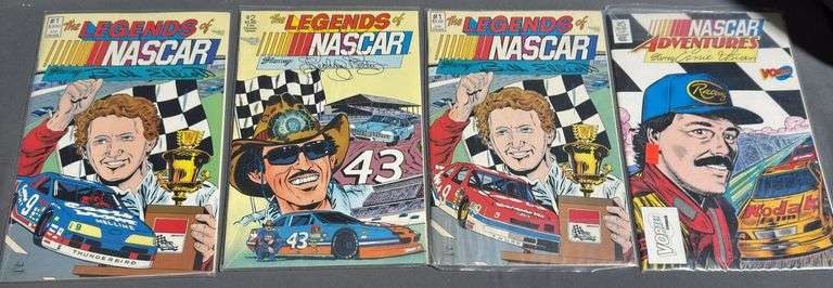 (4) The Legends of NASCAR Comic Books $2-3 - Metzger Property Services, LLC