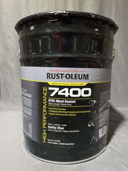 1 gallon Rust Oleum industrial coating 7400 DTM alkyd enamel 5- GL ...
