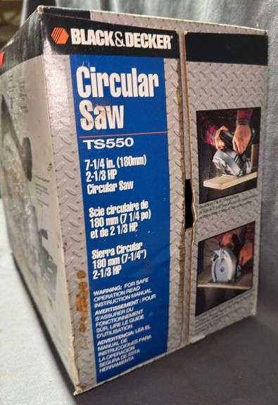 Black & Decker Circular Saw TS550 (sealed box) 7-1/4” - Metzger ...