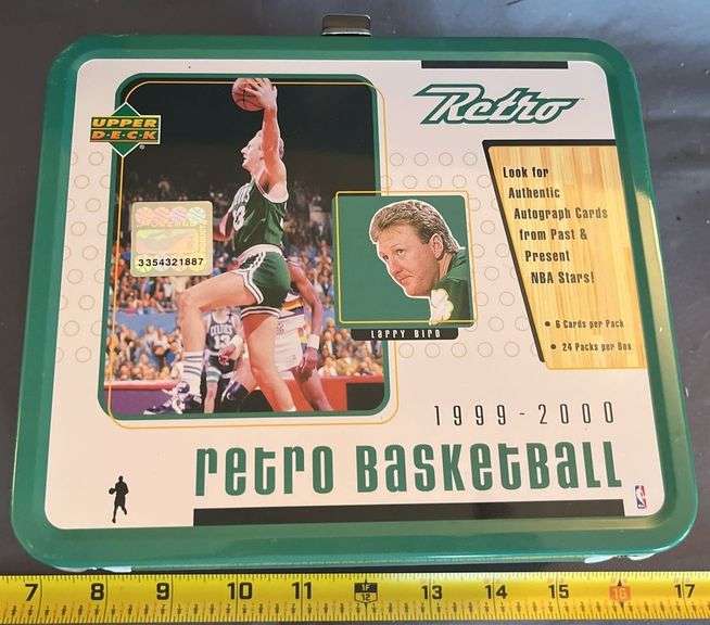 Larry Bird Lunch box and sports card assortment - Metzger Property ...