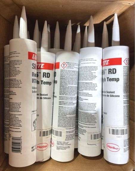 (19) Loctite SI 596 RD red high temp RTV silicone adhesive sealant ...