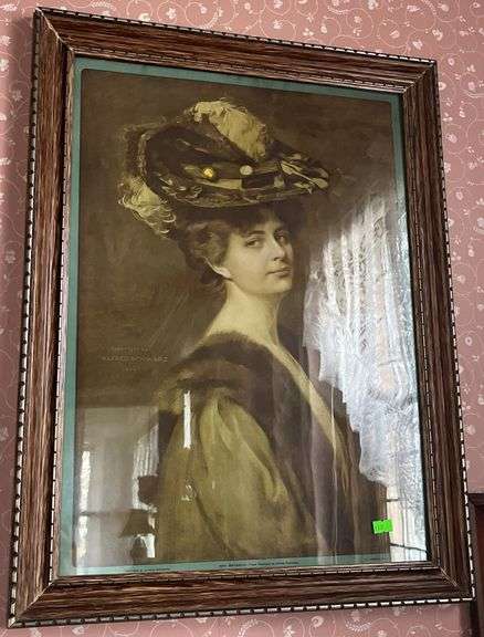 Framed Alfred Schwartz NATHALIE print 18x24" - Metzger Property ...