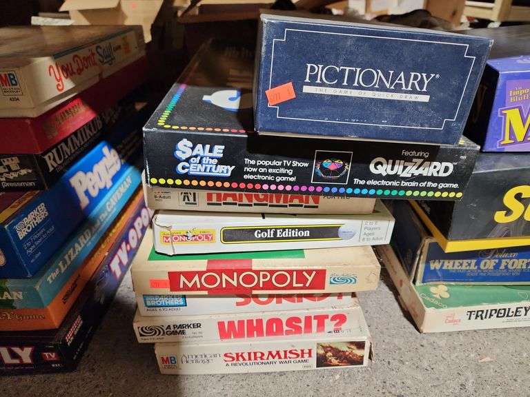 (8) Board Games Inc. Pictionary, Quizzard & Monopoly Golf Edition, Etc ...