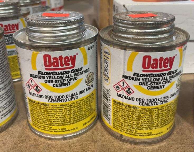 Oatey FlowGuard Gold One Step CPVC Cement 8Floz 2-Count - Metzger ...