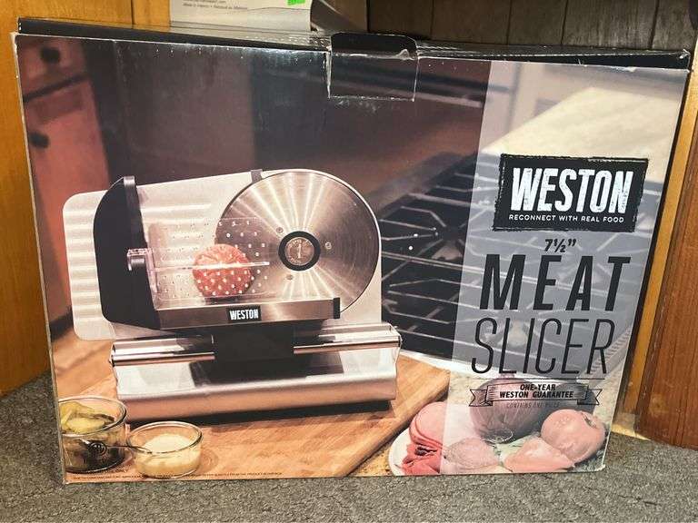 Weston meat slicer 7 1/2” - Metzger Property Services, LLC